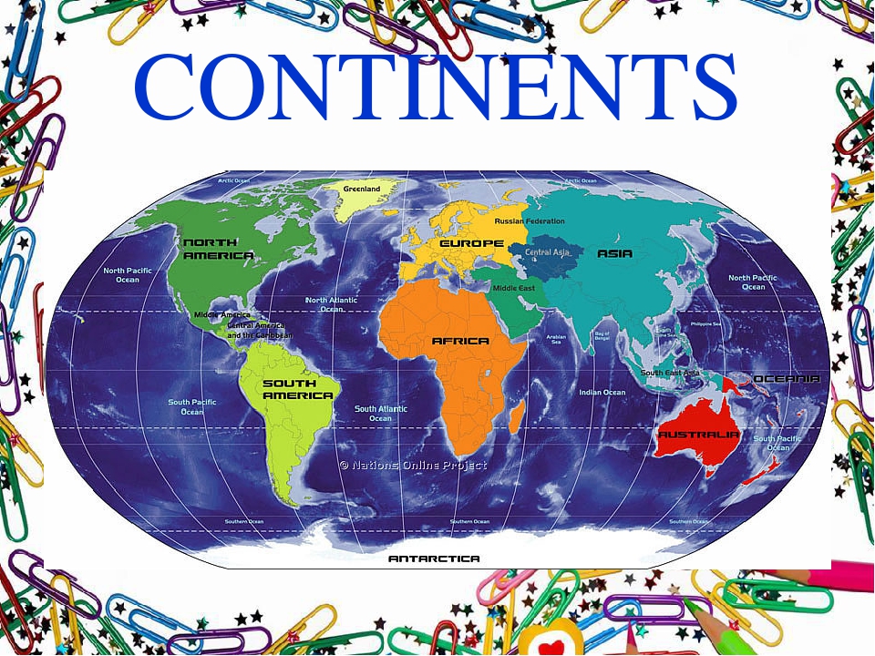 Презентація "Lesson of Geography. Continents"