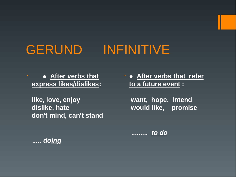 Презентація " Gerund and Infinitive"