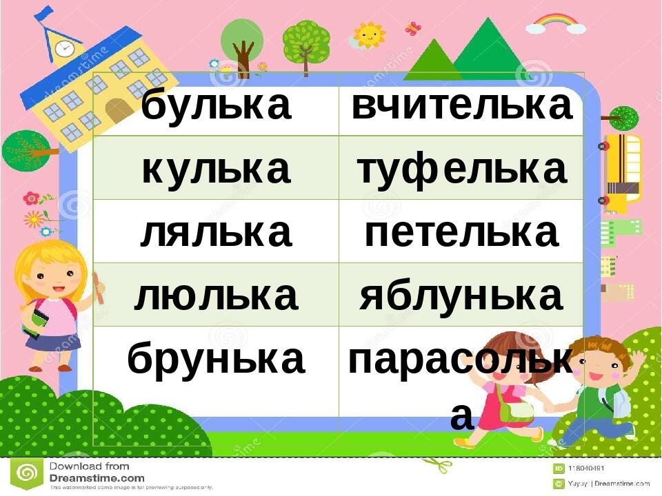 Таблиці для читання слів 1 клас Українська мова Презентація