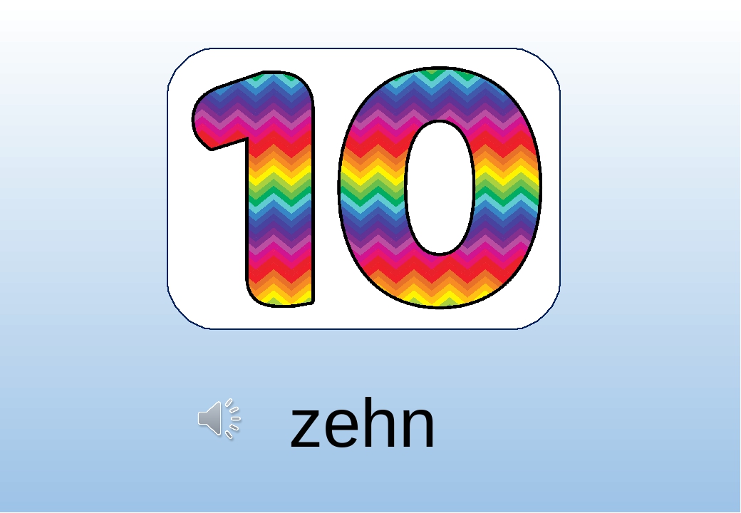 Презентація Zahlen (Німецька мова, 1 клас)