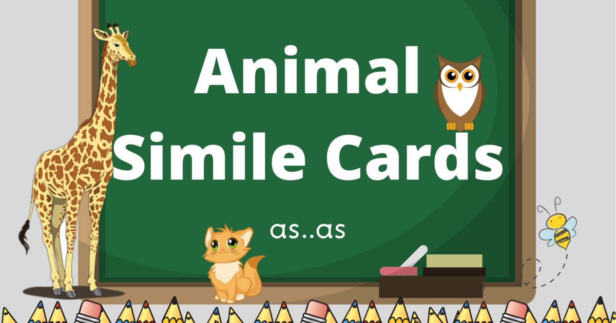 Дидактичний матеріал “Animal Simile Cards” | Інші методичні матеріали ...