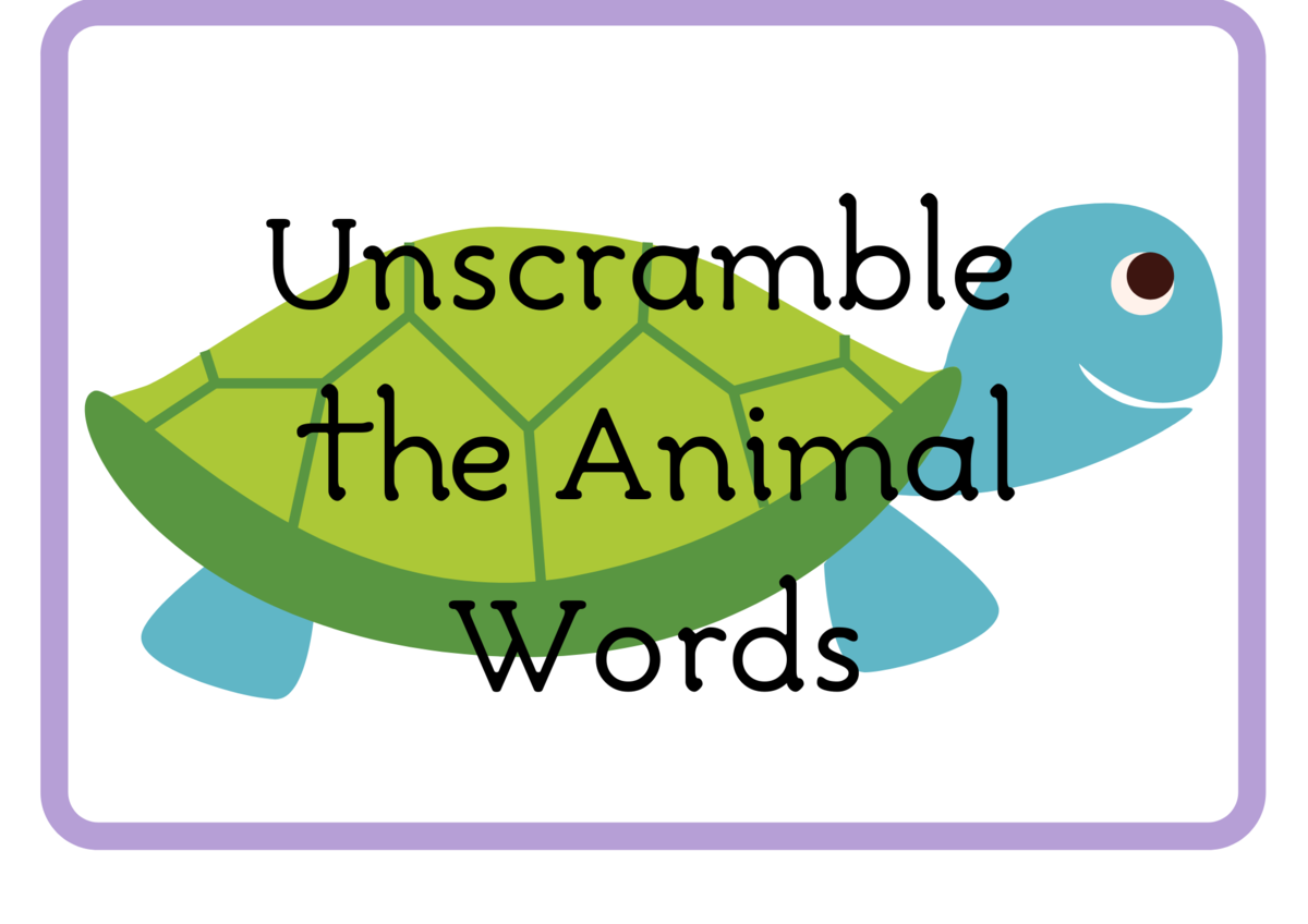 Дидактичні картки “Unscramble the Animals Words”