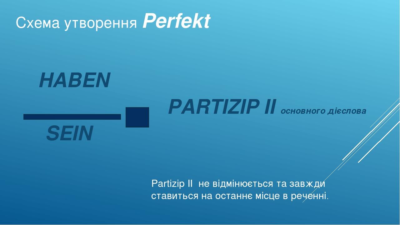 Перфект - складний минулий час | Презентація. Німецька мова