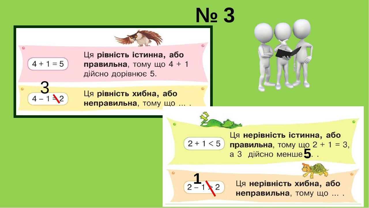 Презентація Математика 1 клас Числова рівність і числова нерівність