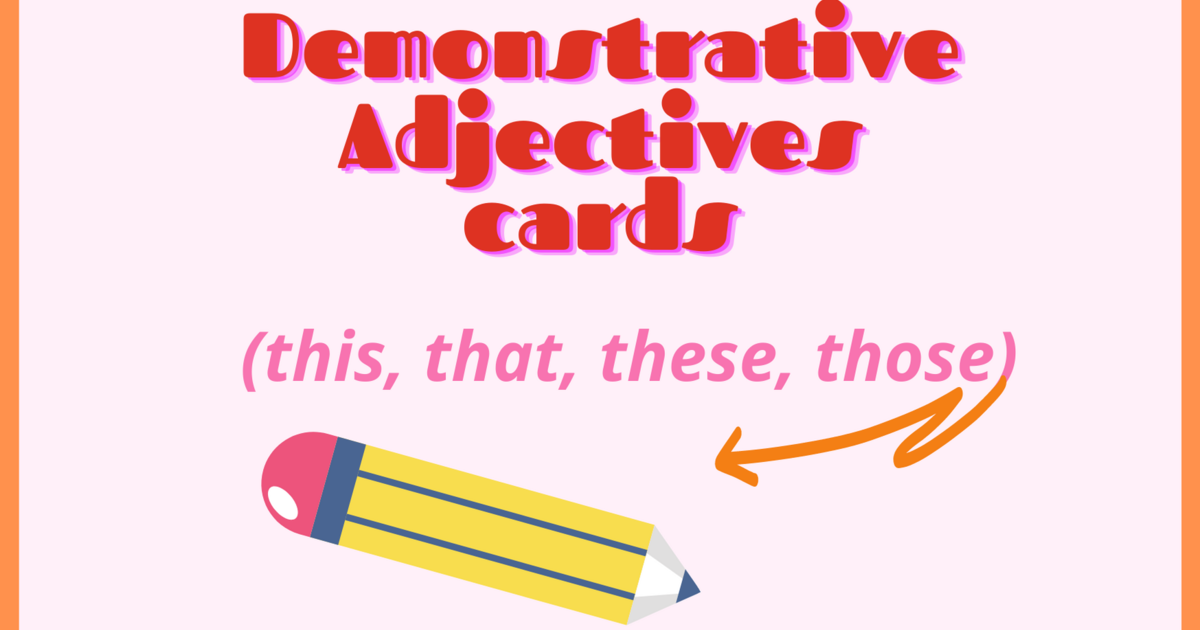 Дидактичні картки “Demonstrative Adjective Cards” | Інші методичні ...