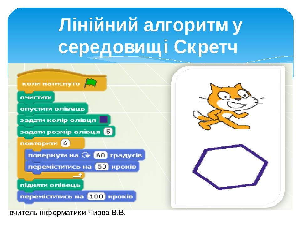 Презентація "Лінійні алгоритми. 5 клас" | Презентація. Інформатика