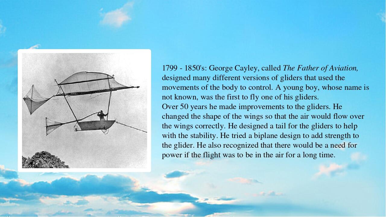 Презентація на тему "Airplane History" | Презентація. Англійська мова