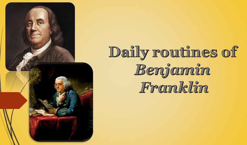 Презентація "Розпорядок дня Бенджаміна Франкліна" (Daily routines of ...