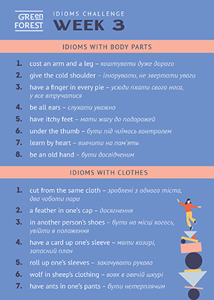 Learning English with Green Forest: Idioms | Урок на 2 завдання ...