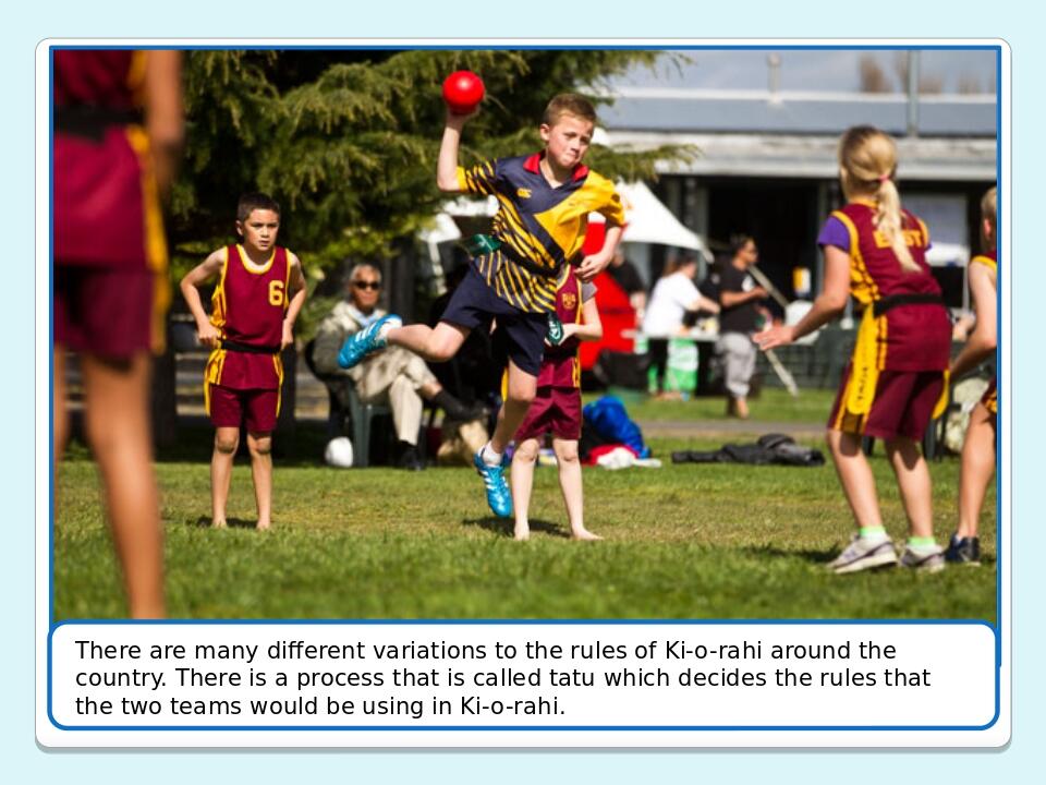 Презентація "Unusual sports. Kī-o-rahi" (англійська мова)