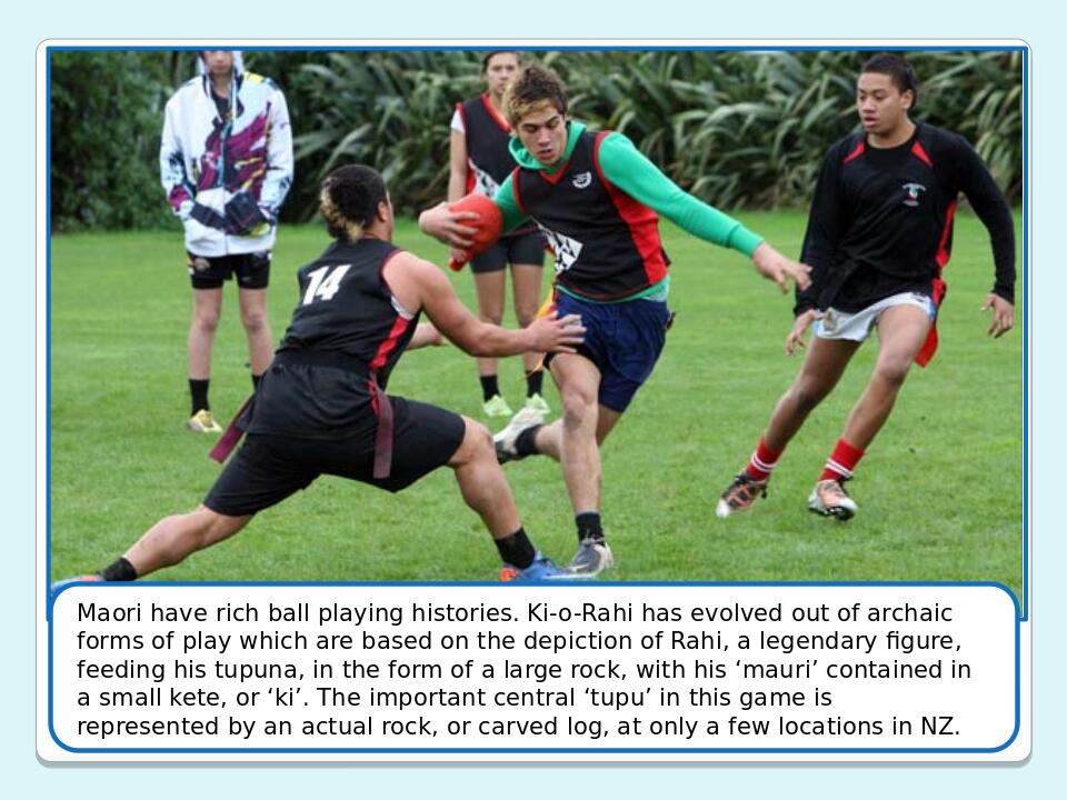 Презентація "Unusual sports. Kī-o-rahi" (англійська мова)