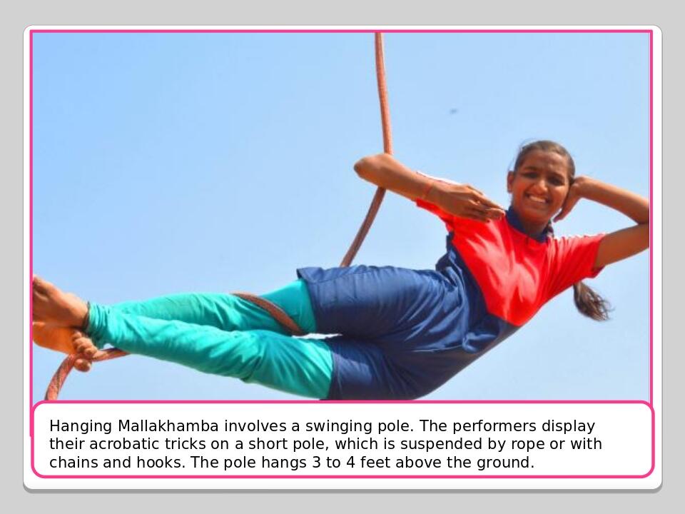 Презентація "Unusual sports. Mallakhamba" (англійська мова ...