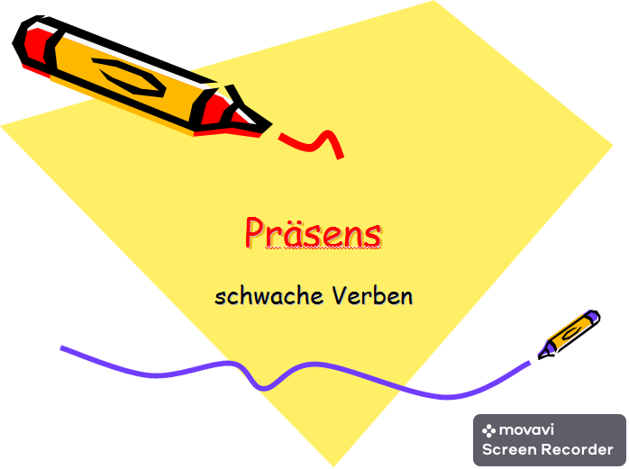 Презентація на тему: "Präsens, schwache Verben"